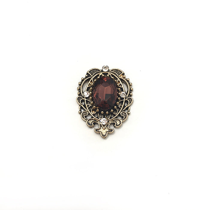 Filligree Dark Red Pin – The Handsome Horse